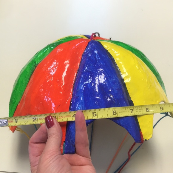 Tlaquepaque | Accents | Vintage 97s Papiermch Large Parachute Clown ...